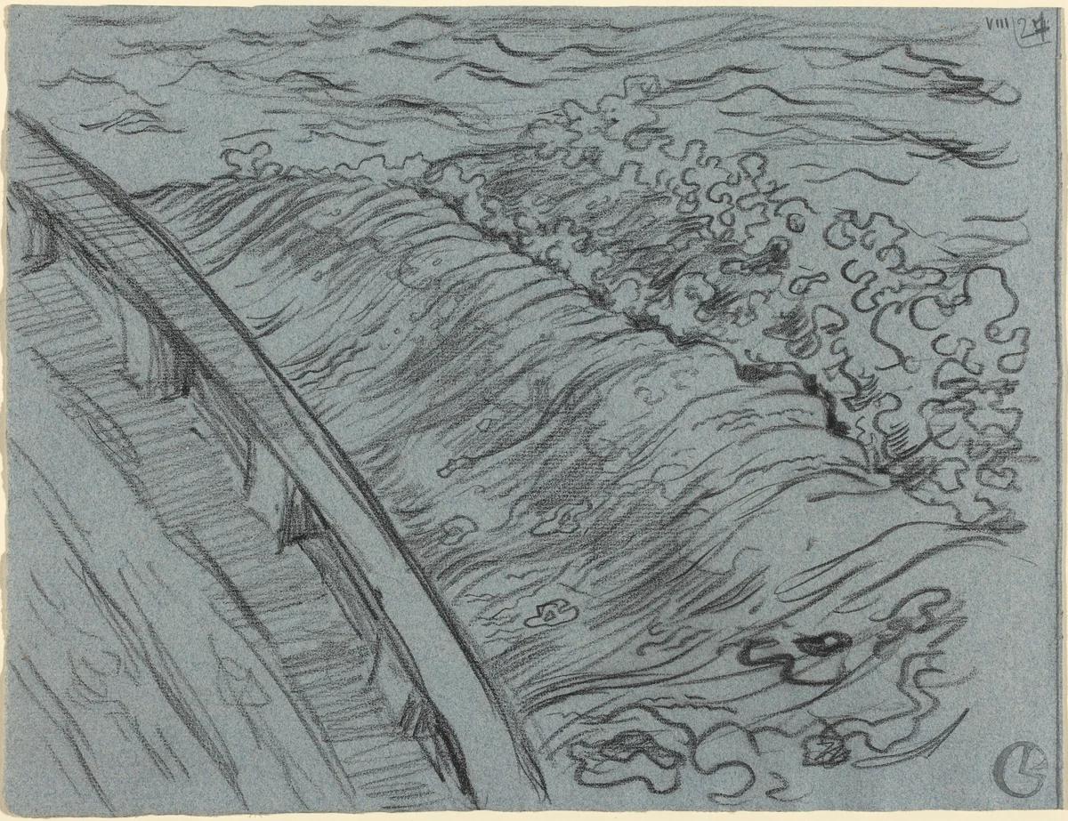 The Sea Off the Edge of a Boat, Brittany by Georges Lacombe - ArtBee